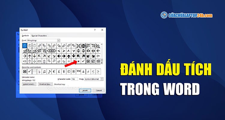 Hướng dẫn cách chèn hình ô vuông có dấu tích trong word đơn giản và ...