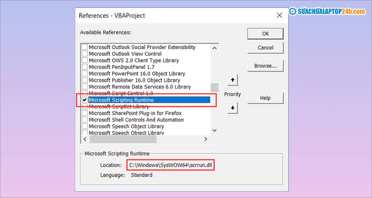 Cách khắc phục lỗi Microsoft Visual Basic for Applications (VBA)